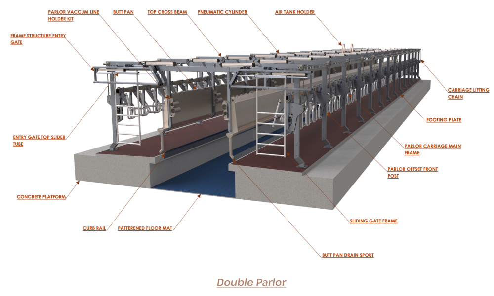 Milking Parlor Structural Design for Large Dairy Operations